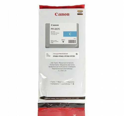 Картридж Canon PFI-207 C Cyan для iPF680/685/780/785 300ml