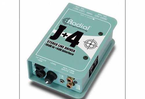 Radial J+4, Двухканальный дибокс, 2 RCA вход, 2 Ja