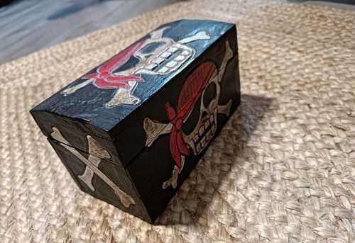 Ящик подарочный, шкатулка сундук пирата