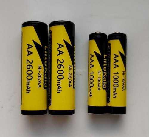 Аккумуляторные батарейки аа/ааа Liitokala