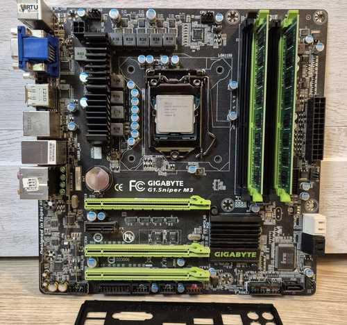 Комплект Z77 G1.Sniper  I7 3770 16Gb