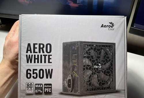 Блок питания Aerocool Aero White 650Вт новый