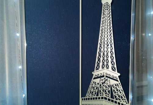 Шкафчик с пескоструйным рисунком Париж