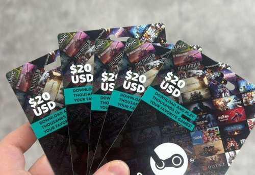 Подарочные сертификаты steam USD