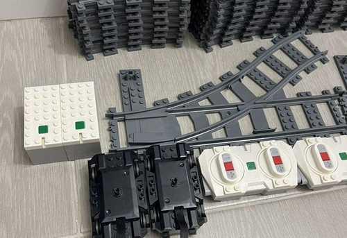 Lego city железная дорога лего поезд моторизация