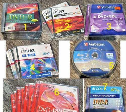 DVD диски пустые новые