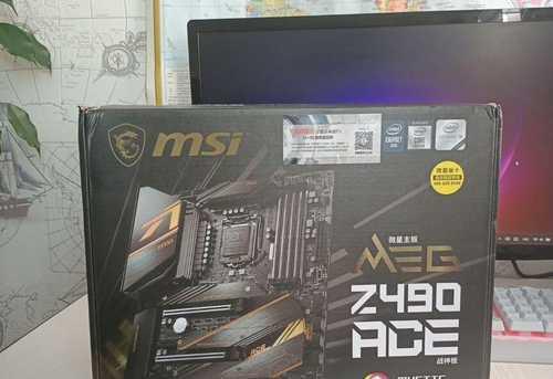 Msi meg z490 ace intel Core i7 10700f мат. Проц