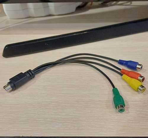 Кабель-переходник Mini-DIN 7-Pin to 4xRCA SVideo