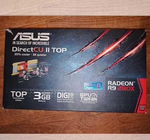 Видеокарта Asus R9 280x 3гб