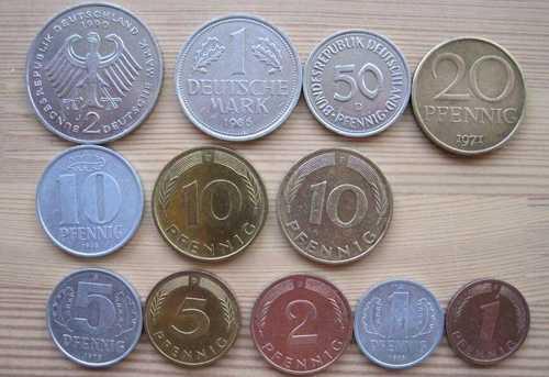 Монеты гдр, Чехословакия, Польша, Франция и др