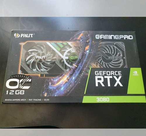 Видеокарта Palit GeForce RTX 3080 GamingPro OC LHR