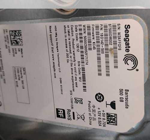 Жесткий диск seagate barracuda 500 gb