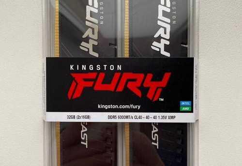 Kingston fury Beast Black KF560C40BBK2-32 32 гб