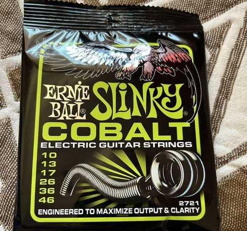 Струны для электрогитары Ernie Ball Cobalt 10-46