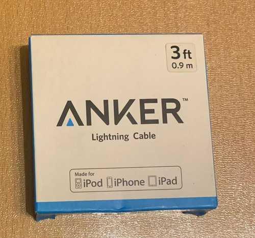 Кабель Anker PowerLine  0.9m, Lightning to USB