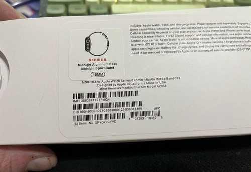 Часы iwatch apple 8 45mm