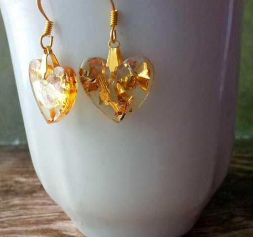 Серьги из эпоксидной смолы