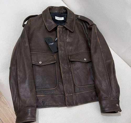 Куртка из натуральной кожи Saint Laurent