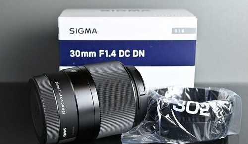 Sigma 30mm f/1.4 DC DN Sony E новый