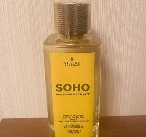 Soho vestov perfume, 100мл