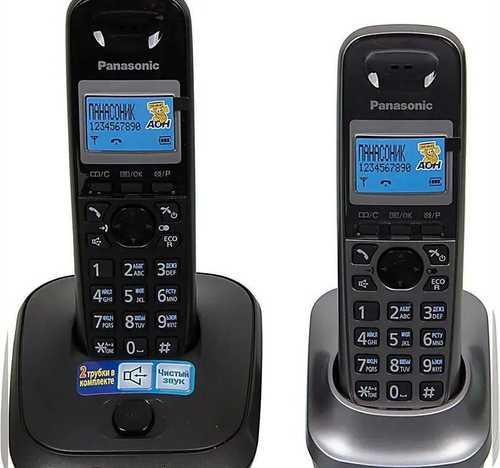 Радиотелефон Panasonic KX-TG2512RU2, титан(восстан