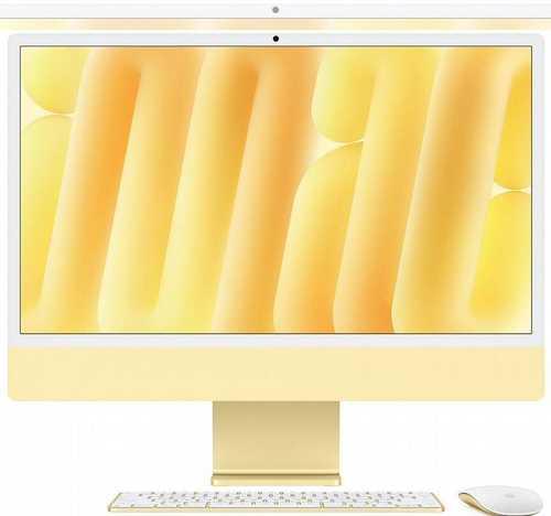 Apple iMac 24" M4 CPU 10-Core, GPU 10-Core, 24GB, 512GB, 2024 Yellow Z19F0001W