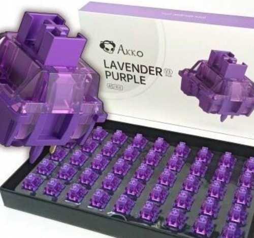 Свитчи для клавиатуры akko v3 Lavender Purple Pro