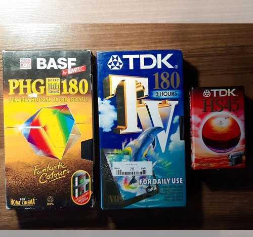 Видеокассеты vhs новые запечатанные