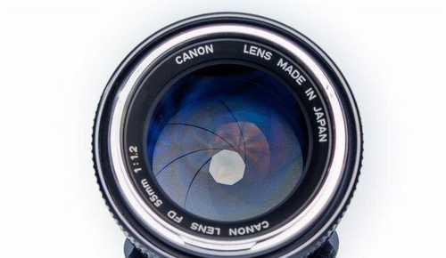 Canon FD 55mm f1.2 с байонетом Canon EF