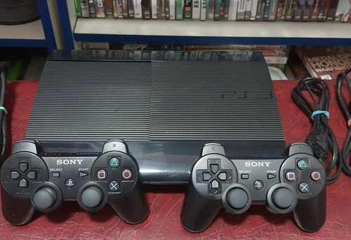 PS3 Super Slim 120 Gb. 15 игр. Вариант 1. Прошитая