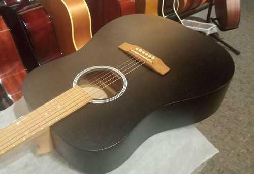 Гитара Чёрная кустическая Amistar