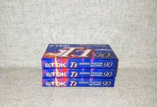 Запечатанная аудиокассета TDK T1 90