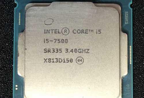 Intel(R) Core(TM) i5-7500 CPU 3.40GHz 3401 мгц Яде