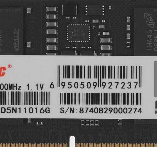 Оперативная память kingspec KS4800D5N11016G DDR5 - 1x 16гб 4800мгц, для ноутбуков (SO-dimm), Ret KS4