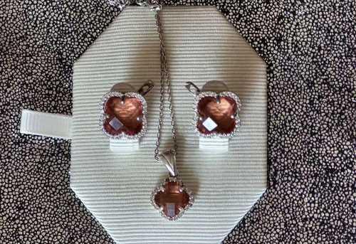 Серьги с султанитом