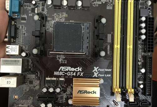 Материнская плата asrock n68c-gs4 fx