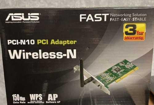 Wifi адаптер asus PCI-N10