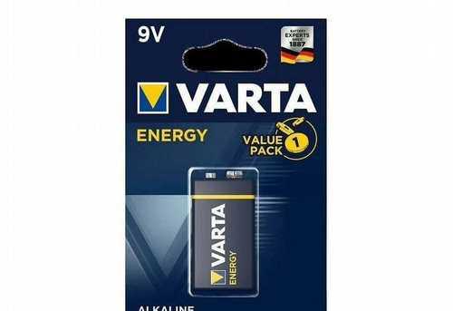 Батарейка щелочная varta 6LR61 Energy 9В блистер 1