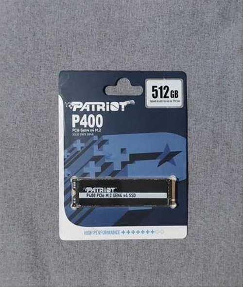 SSD Patriot P400 512 GB M2 Pci-E 4.0, новый