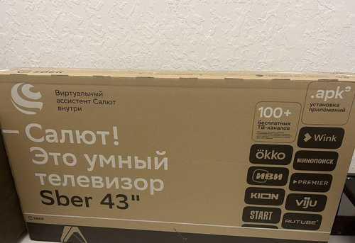 Телевизор SMART TV Сбер 43, UHD, 4K, новый