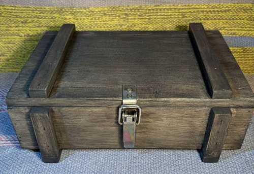 Ящик деревянный декоративный (шкатулка)