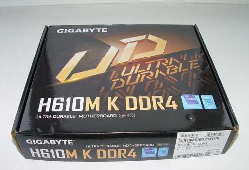 Комплект i3 12100f + H610M K Gigabyte