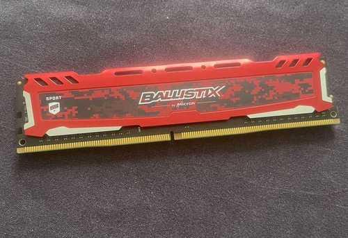 Озу Crucial Ballistix ddr4 8gb 2400MHz 16-16-16-39