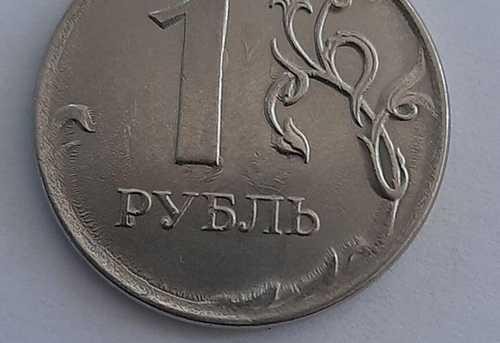 Монета 1р заводской брак