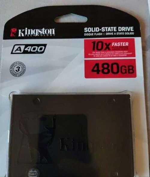 Новый SSD диск Kingston A400 480гб