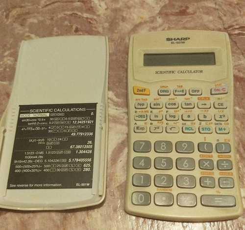 Калькулятор Scientific Calculator Sharp EL-501W