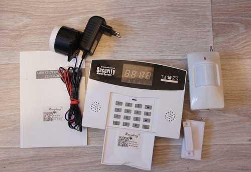 Комплект беспроводной охранной сигнализации с GSM