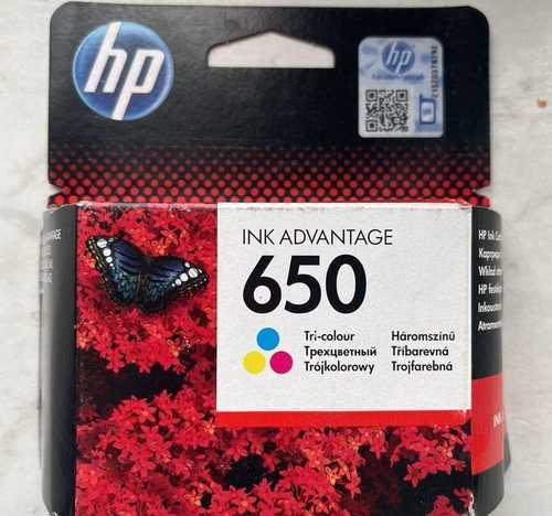 Картридж hp 650 цветной