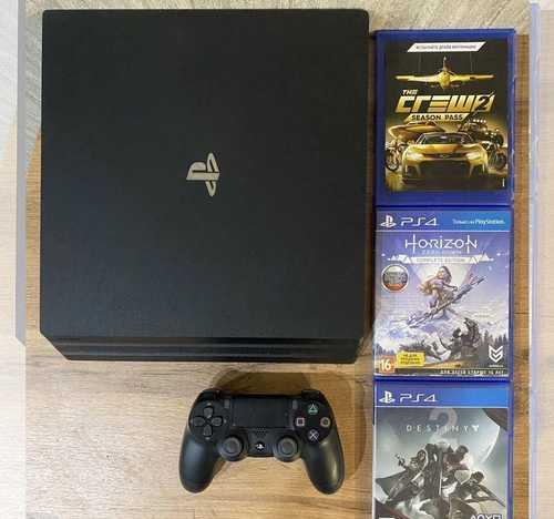 PS4 PRO 1TB   3 игры