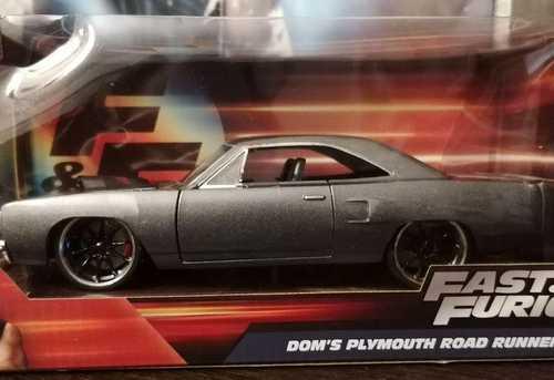 Jada 1:24 форсаж plymouth road runner